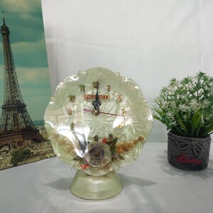 Capiz Desk Clock Made in Philippines, Filipino Home Decoration, Unique ...