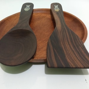 Kamagong Spatula and Spoon Pair Made in Philippines, Kitchen Gifts ...