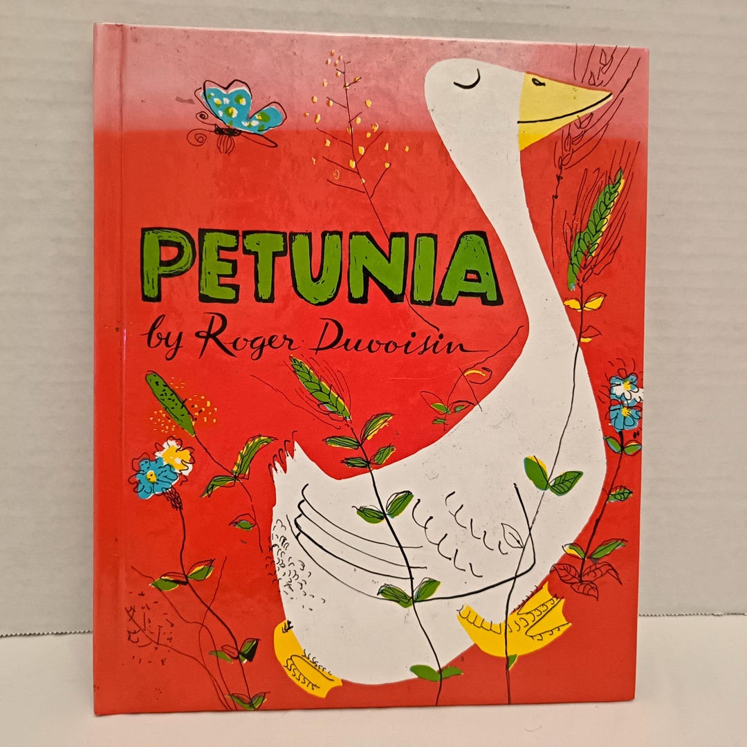 1950 Petunia by Roger Duvoisin Hardcover Vintage Children's Book ...