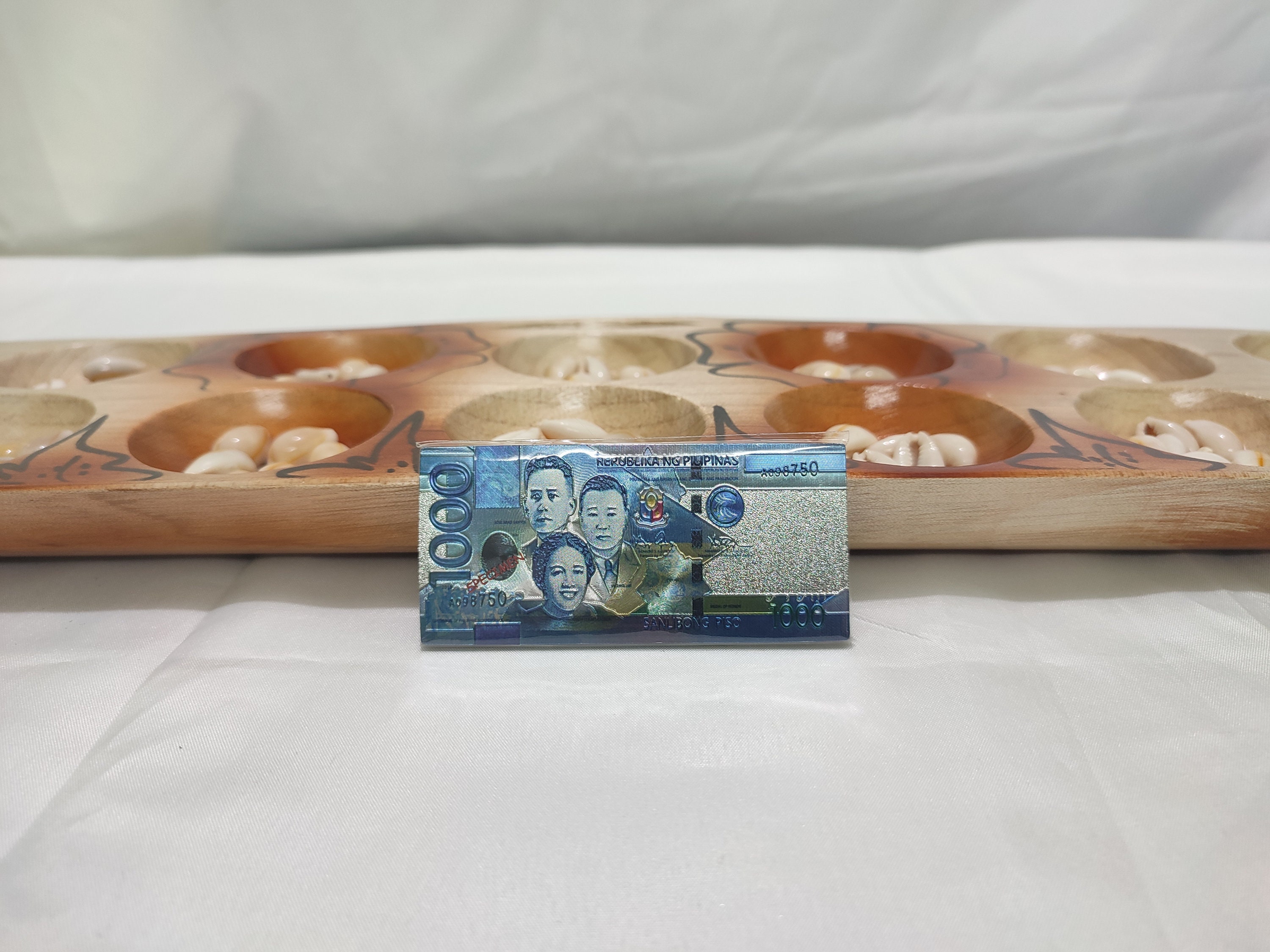 Sungka Game Board With Cowrie Shells Bundled With Philippine - Etsy Canada