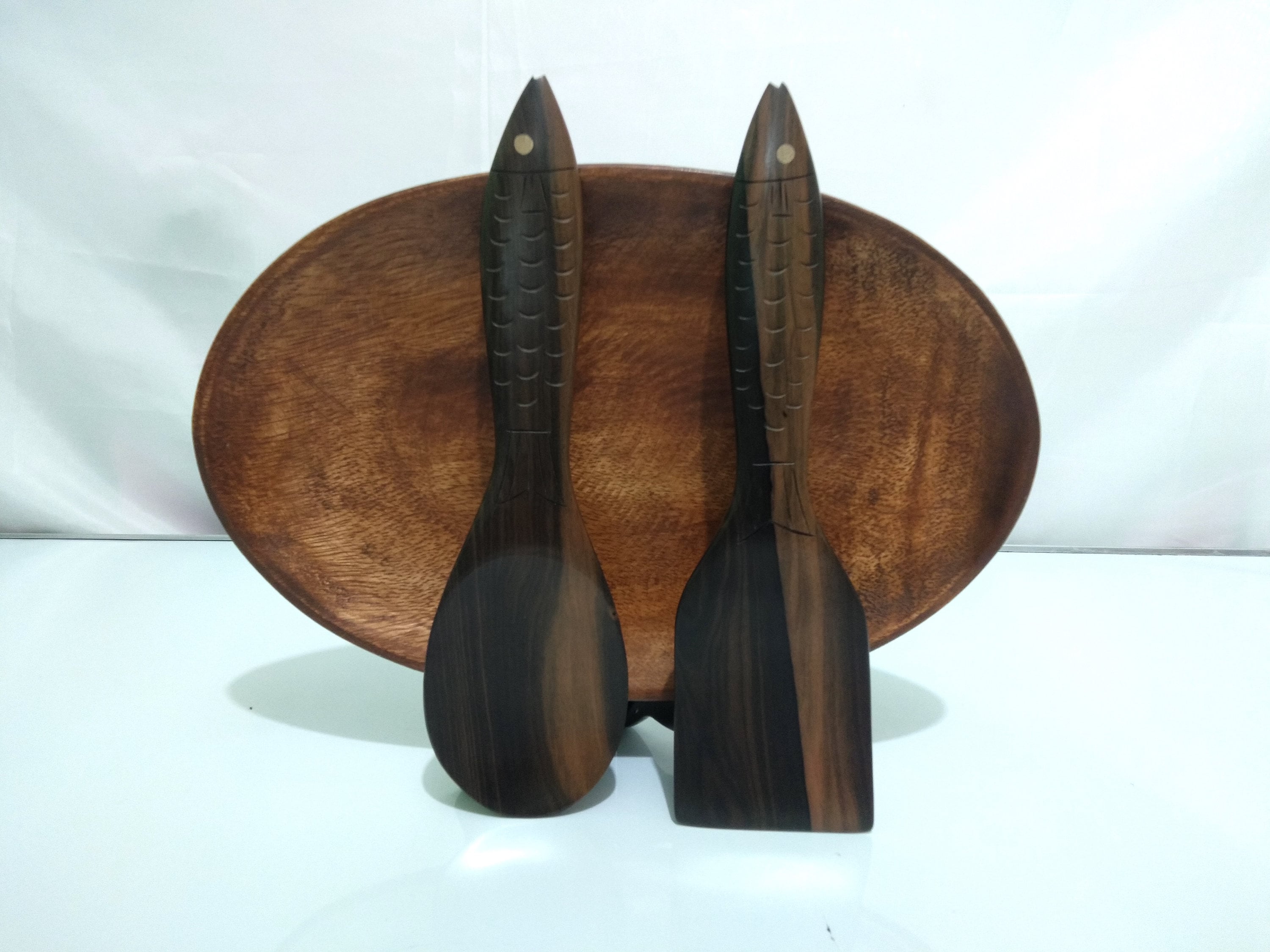 Kamagong Spatula and Spoon Pair Made in Philippines Kitchen | Etsy