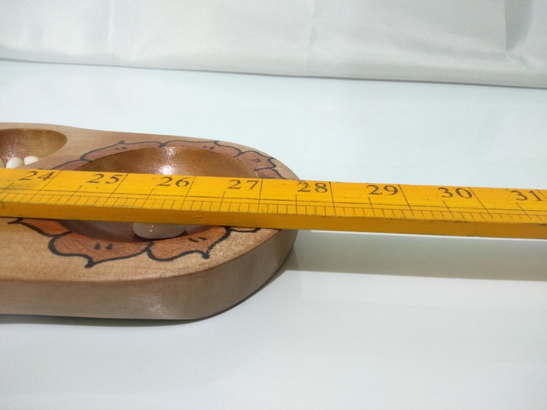 Premium Sungka Game Board With Shells, Sungkaan Wooden Board Made in ...