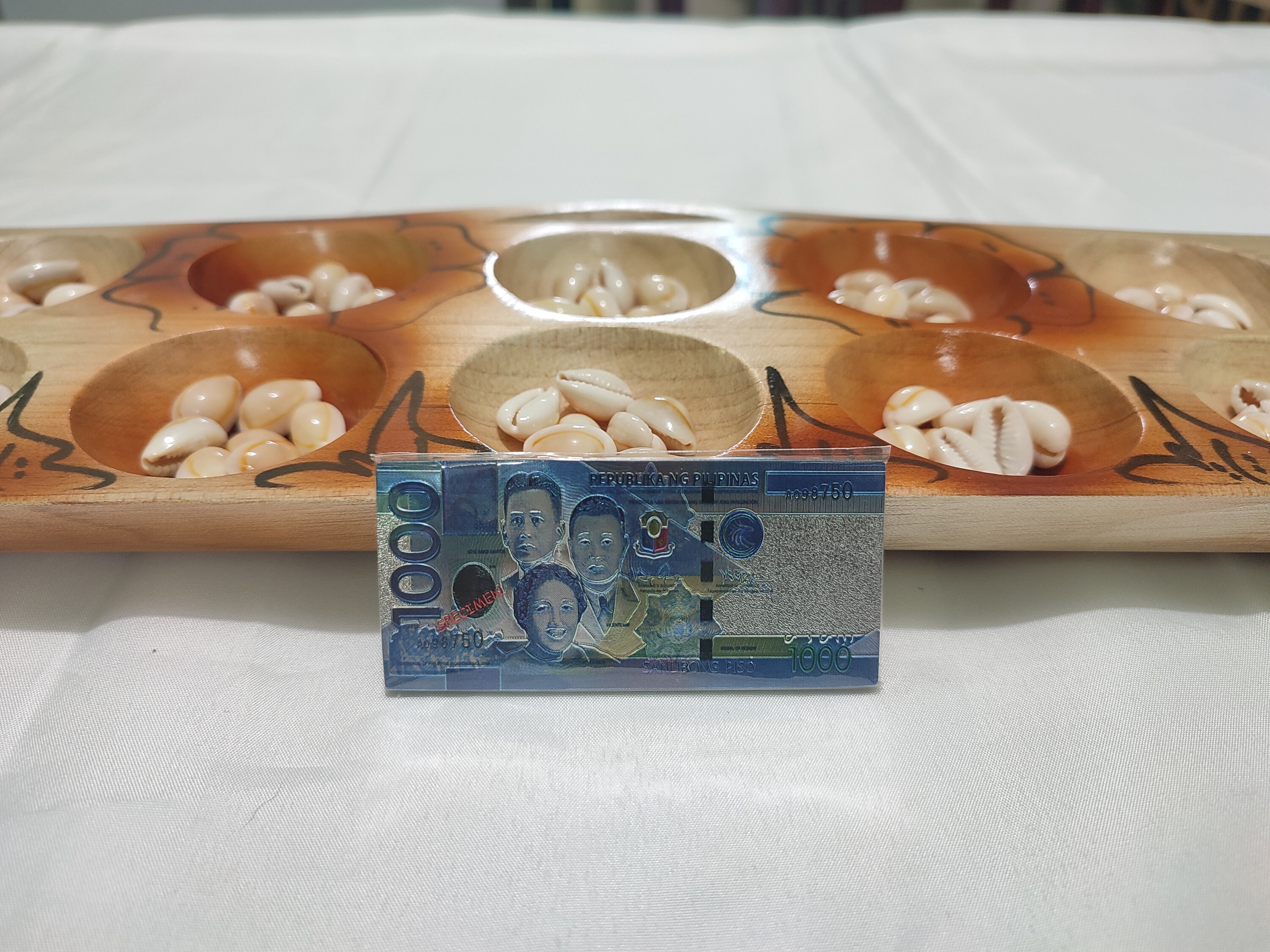 Sungka Game Board With Cowrie Shells Bundled With Philippine - Etsy Canada