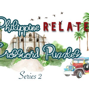 Philippine Related Crossword Puzzles Set of 5 Series 2, Filipino ...