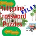 Philippine Related Crossword Puzzles Set of 5 Series 2, Filipino ...