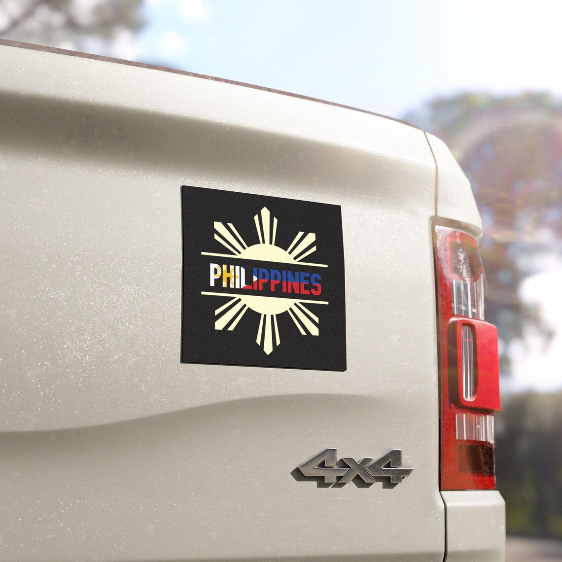 Philippine Sun Rays Car Magnet, Filipino Symbol Car Magnet, Filipino ...