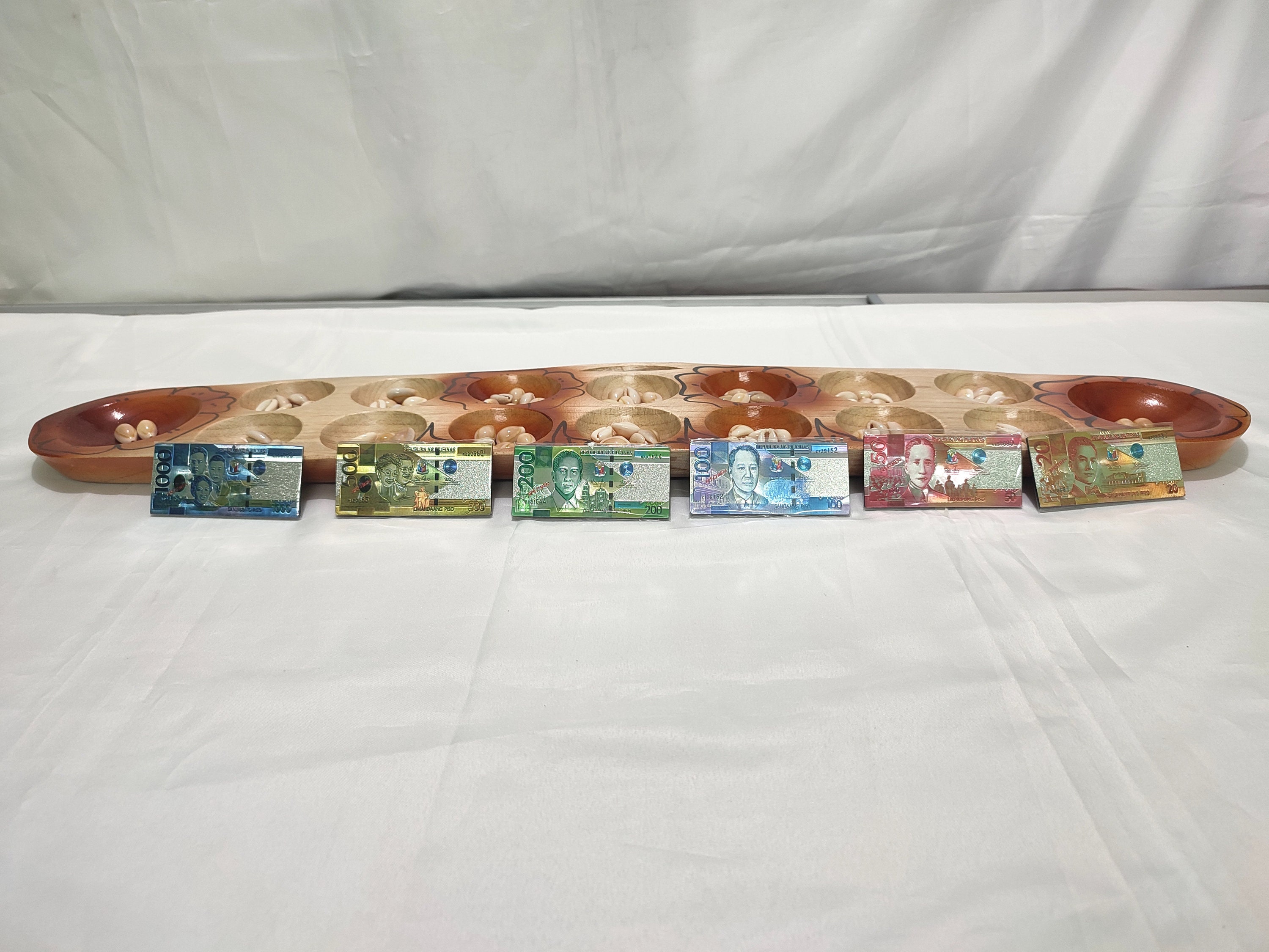 Sungka Game Board With Cowrie Shells Bundled With Philippine - Etsy Canada