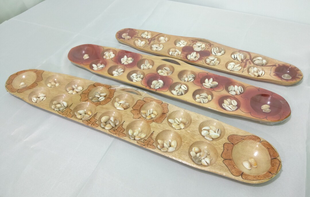 Sungka Game Board With Cowrie Shells Made in Philippines, Sungkaan ...