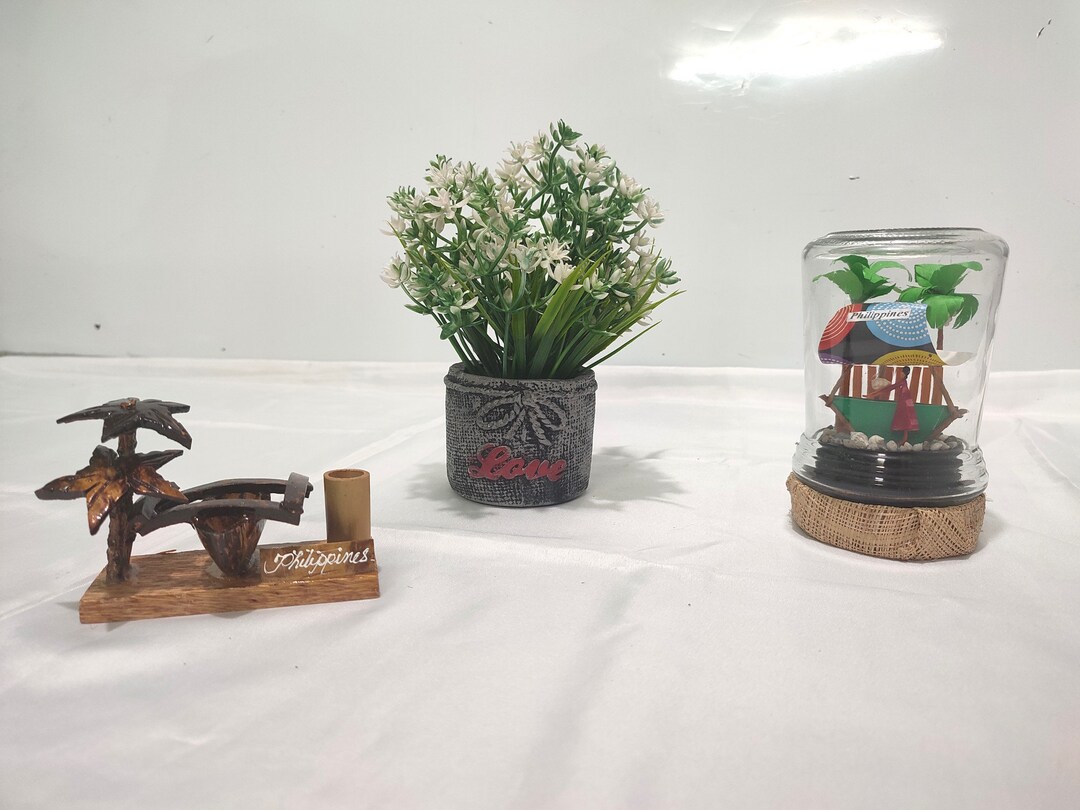 Garapon Art With Mini Coconut Boat Pen Holder Bundle Deals - Etsy