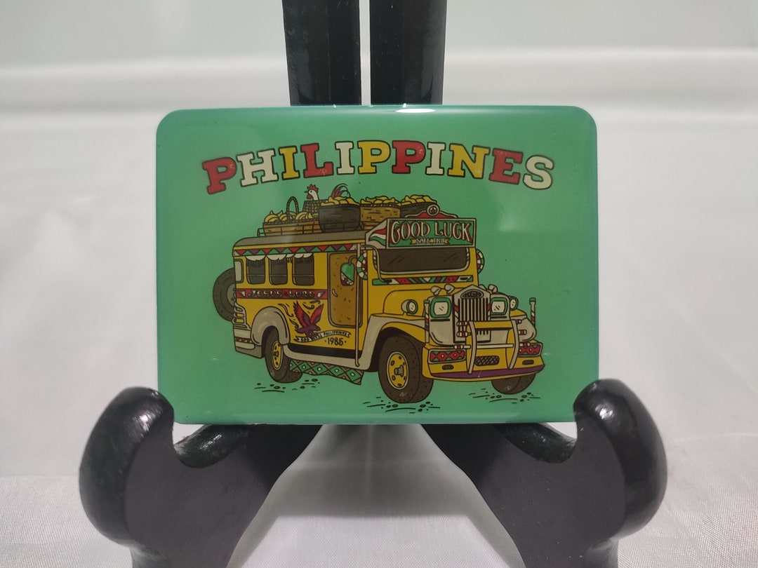 Jeepney Flat Ref Magnet Made in Philippines, Flat Refrigerator Magnets ...