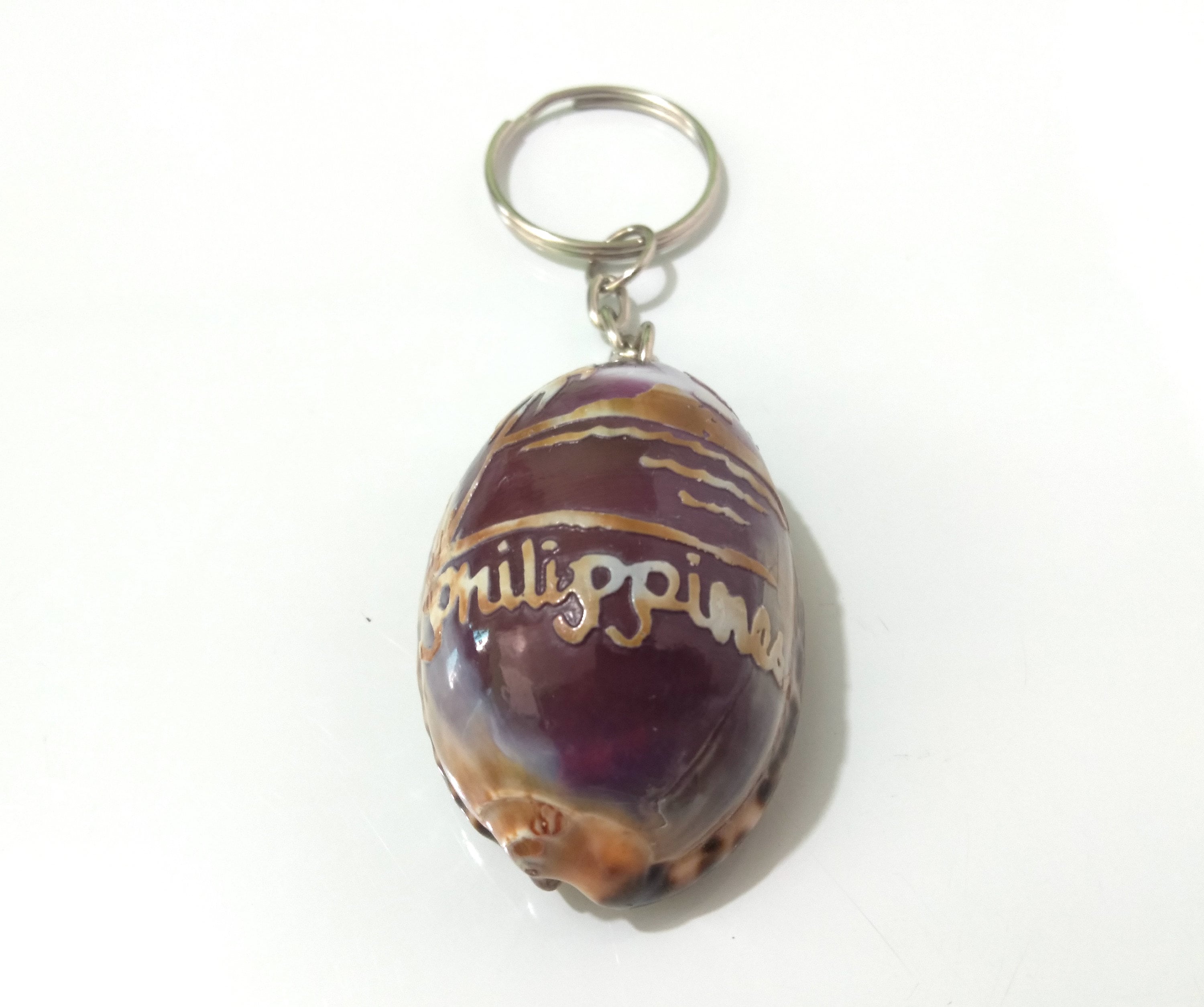 Seashell Keychain With Art Made in Philippines, Filipino Gifts, Unique ...