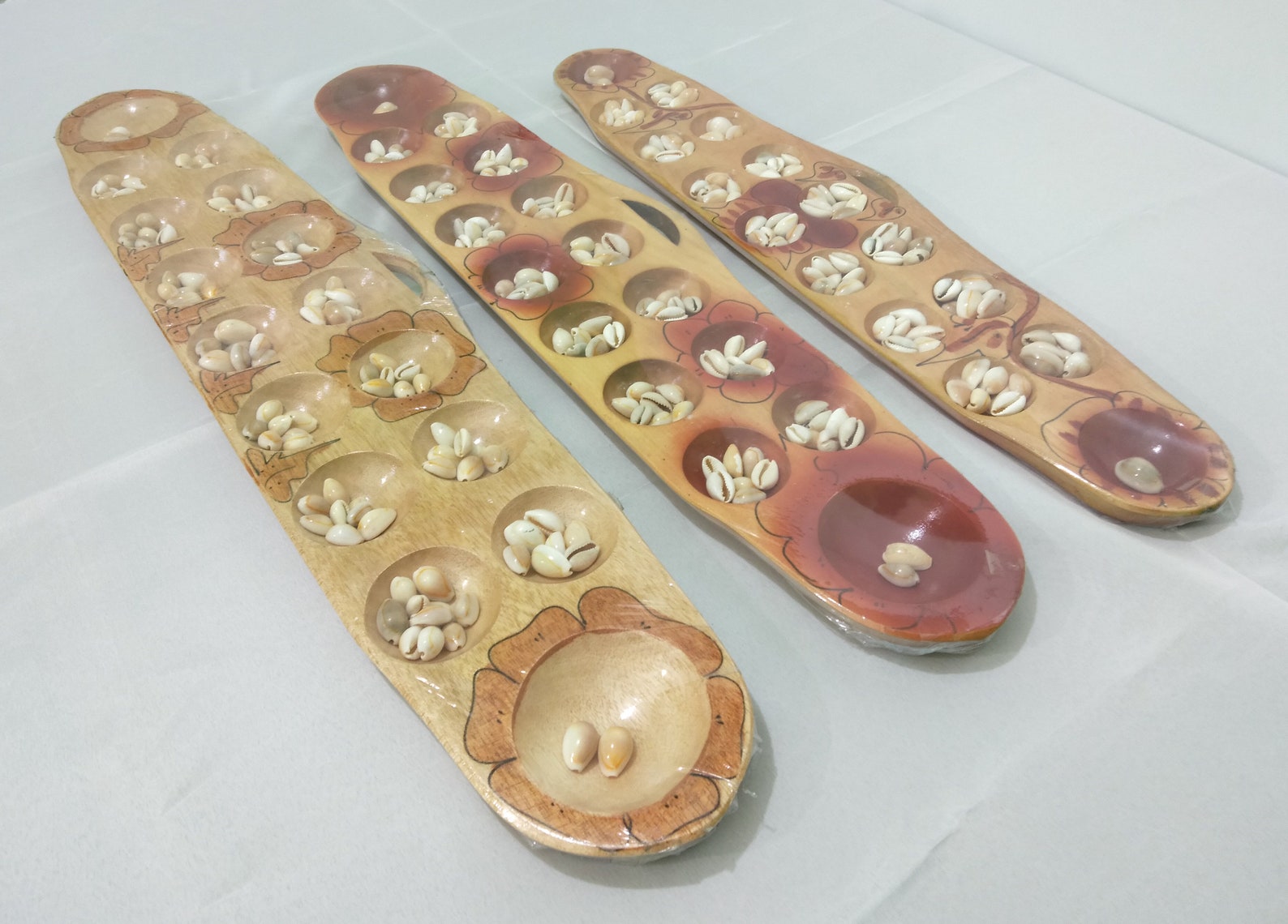 Sungka Board Game Sungkaan Wooden Block Made in Philippines | Etsy