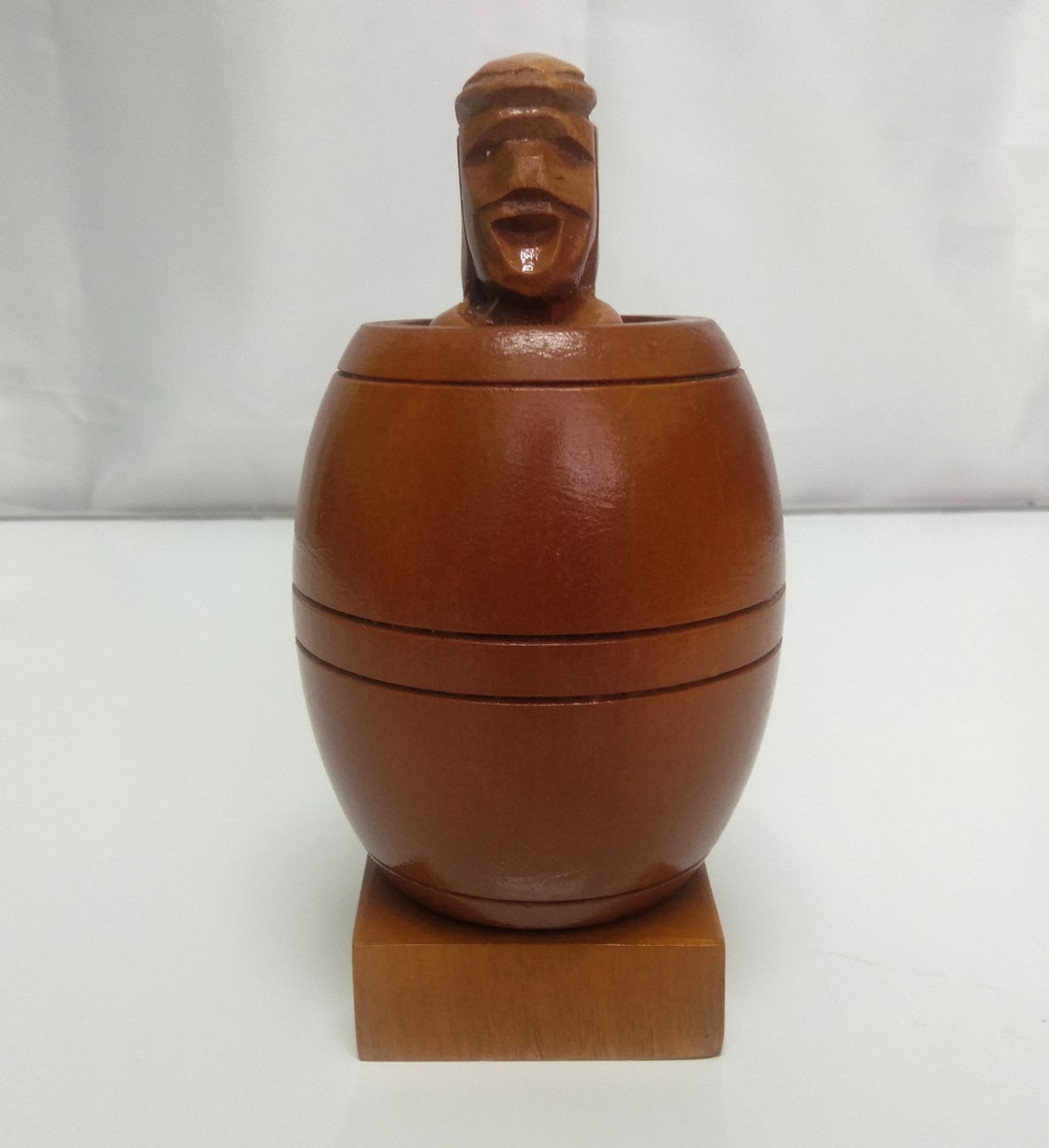 6in Large Barrel Man Funny Souvenir Made in Philippines, Wood Carved ...