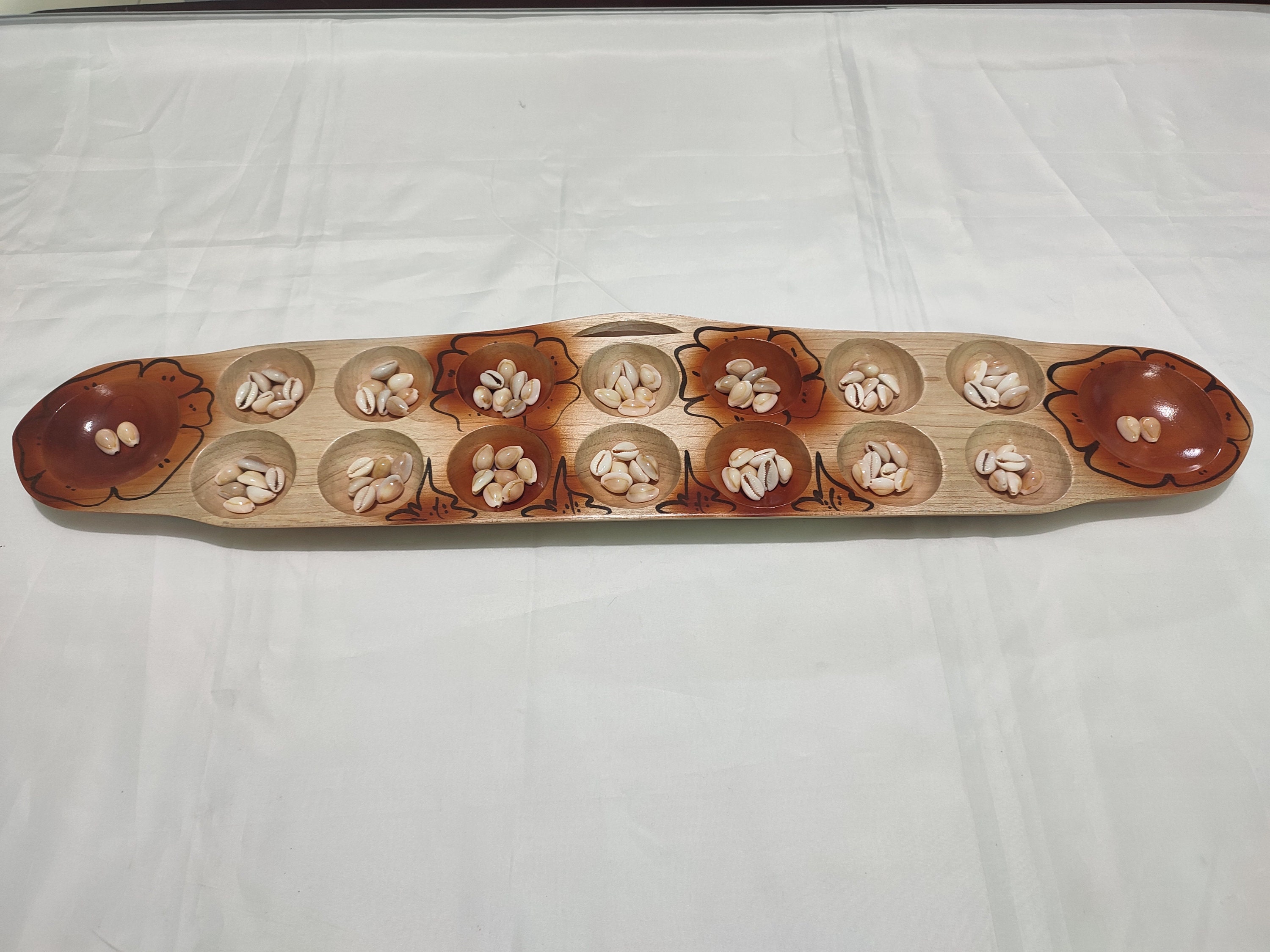 Sungka Game Board With Cowrie Shells Bundled With Philippine - Etsy Canada
