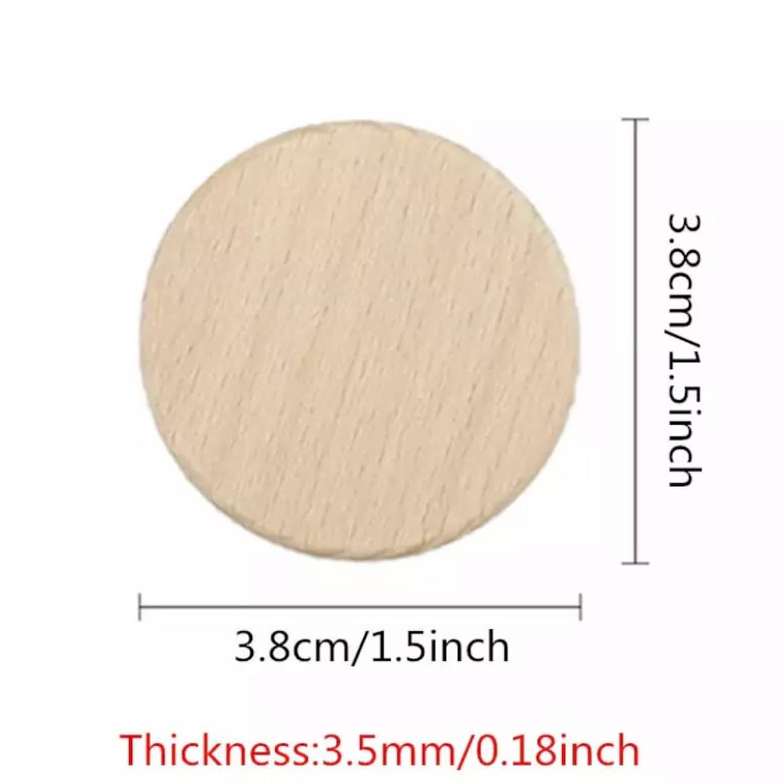 10 Pack Round Unfinished Wood Discs Wood Circles Wood - Etsy