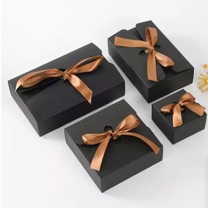 30 Pack Gift Boxes With Ribbon - Christmas Kraft Boxes - Wedding ...