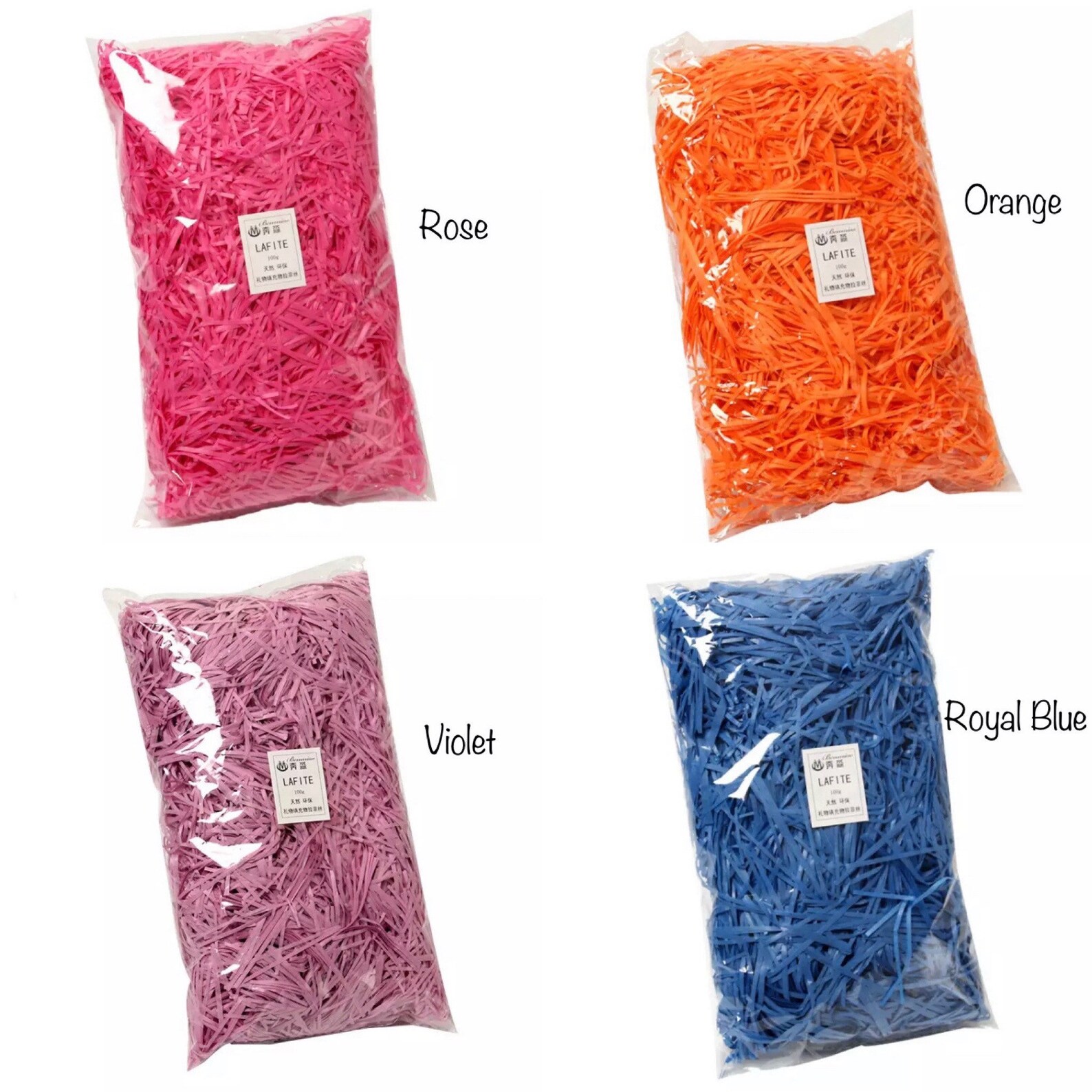 Coloured Shredded Paper - Gift Packaging - Box Filling Material - 24 ...