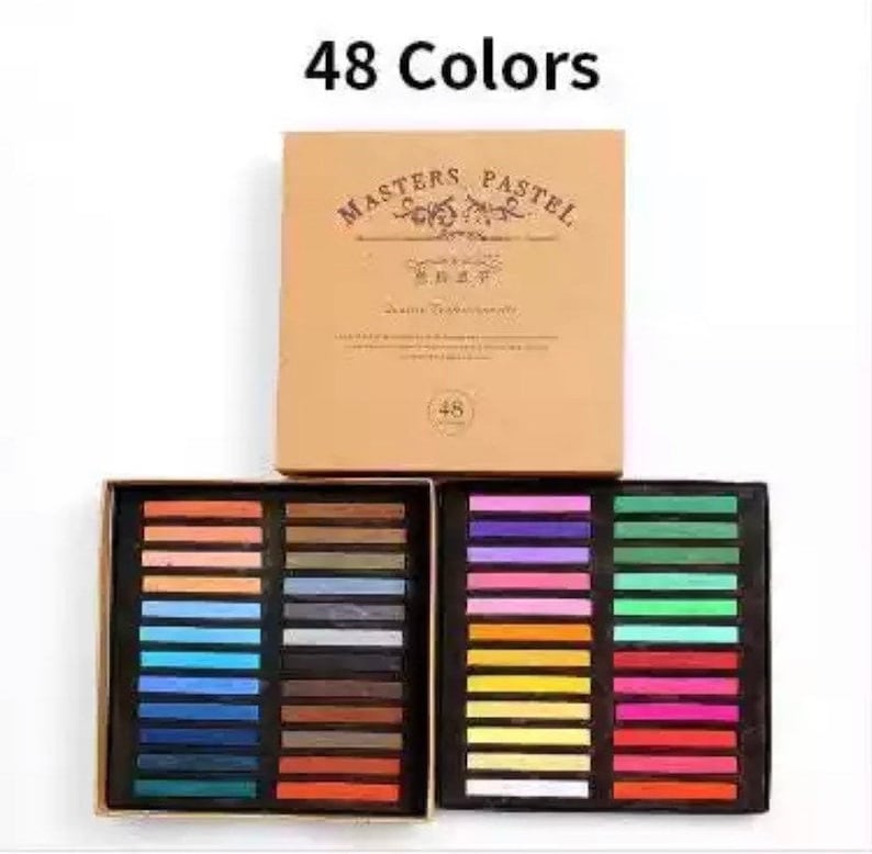 Dry Pastel Art Set 12/24/36/48 Colour Sets - Etsy
