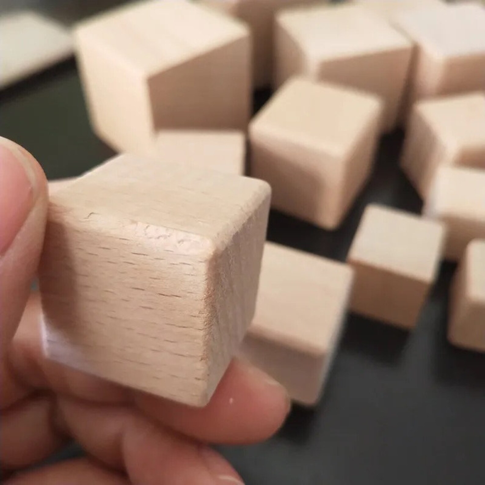 Wood Cubes Unfinished Blank Wooden Dice Make Your Own Dice - Etsy