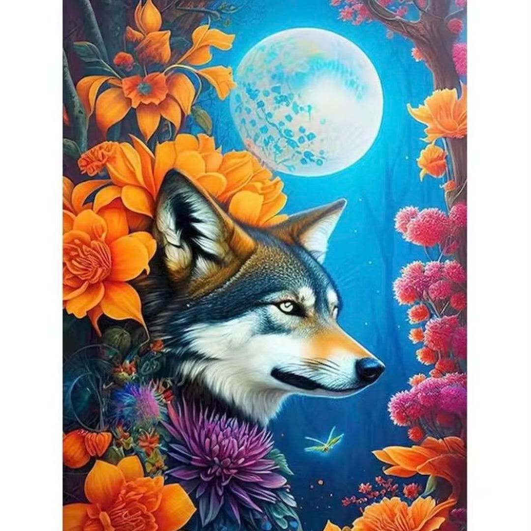 Cute Dog Paint by Numbers Kit – Husky DIY Art Kit, Unique Home Decor ...