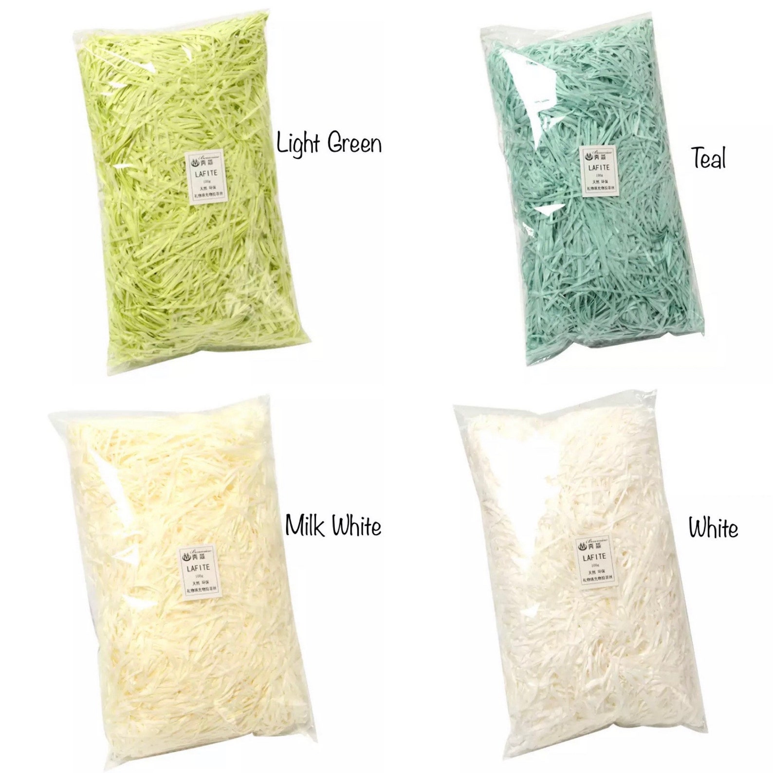 Coloured Shredded Paper - Gift Packaging - Box Filling Material - 24 ...