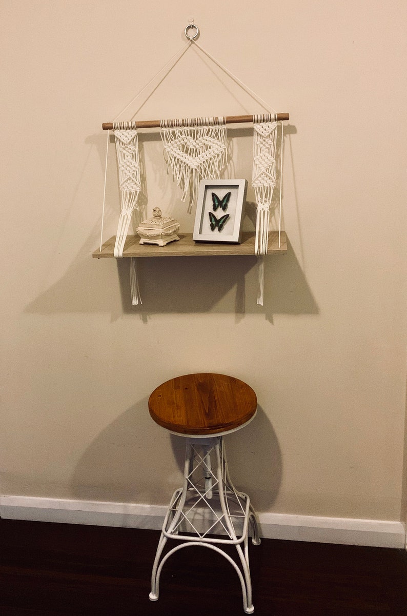 DIY Macrame Hanging Shelf Pattern Shabby Chic Cottage House - Etsy ...