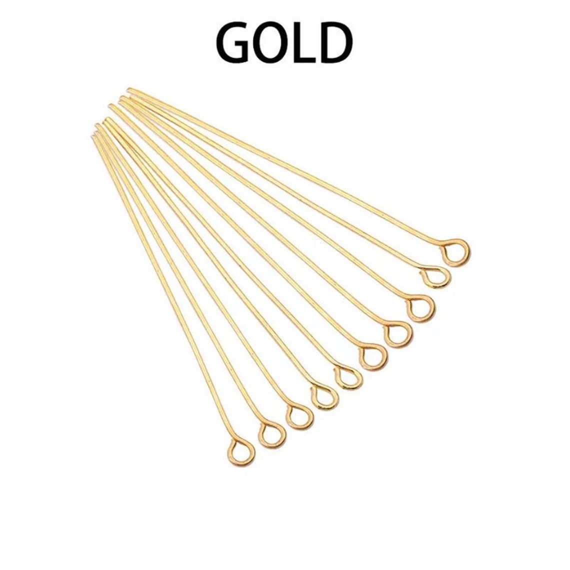 Eye Pins 200pcs 7 Colours 15-70mm Jewellery Headpins Gauge - Etsy