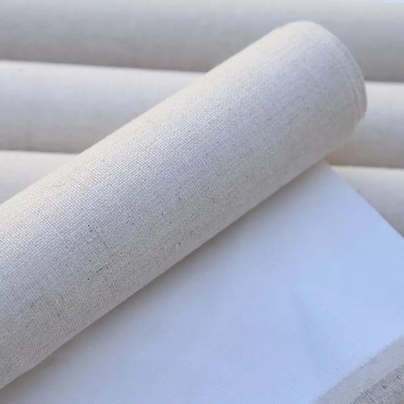 Unstretched Canvas Roll by the Meter, Primed Linen Blend Artist Canvas ...