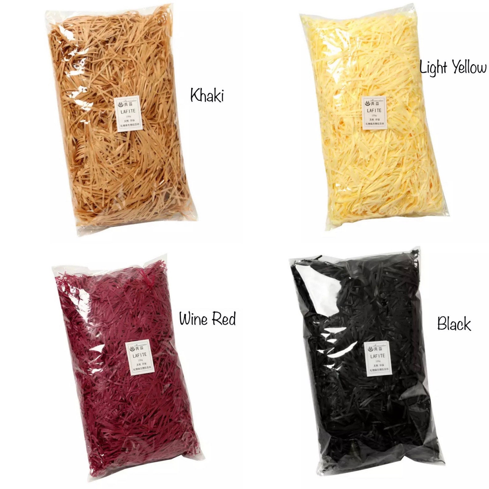 Coloured Shredded Paper - Gift Packaging - Box Filling Material - 24 ...