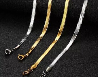 Snake Link Chain - Etsy