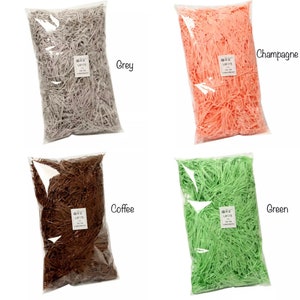 Coloured Shredded Paper - Gift Packaging - Box Filling Material - 24 ...