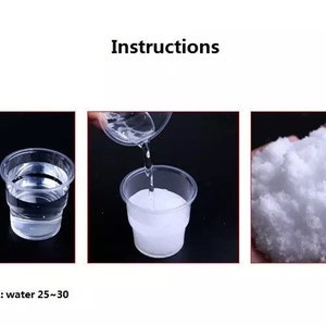 Instant Fake Snow Powder - Artificial White Fluffy Snow - DIY Christmas ...