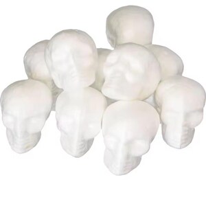 White Styrofoam Skulls 5.5cm - 10 Pack - Halloween Polystyrene Foam Shapes - DIY Craft - Etsy
