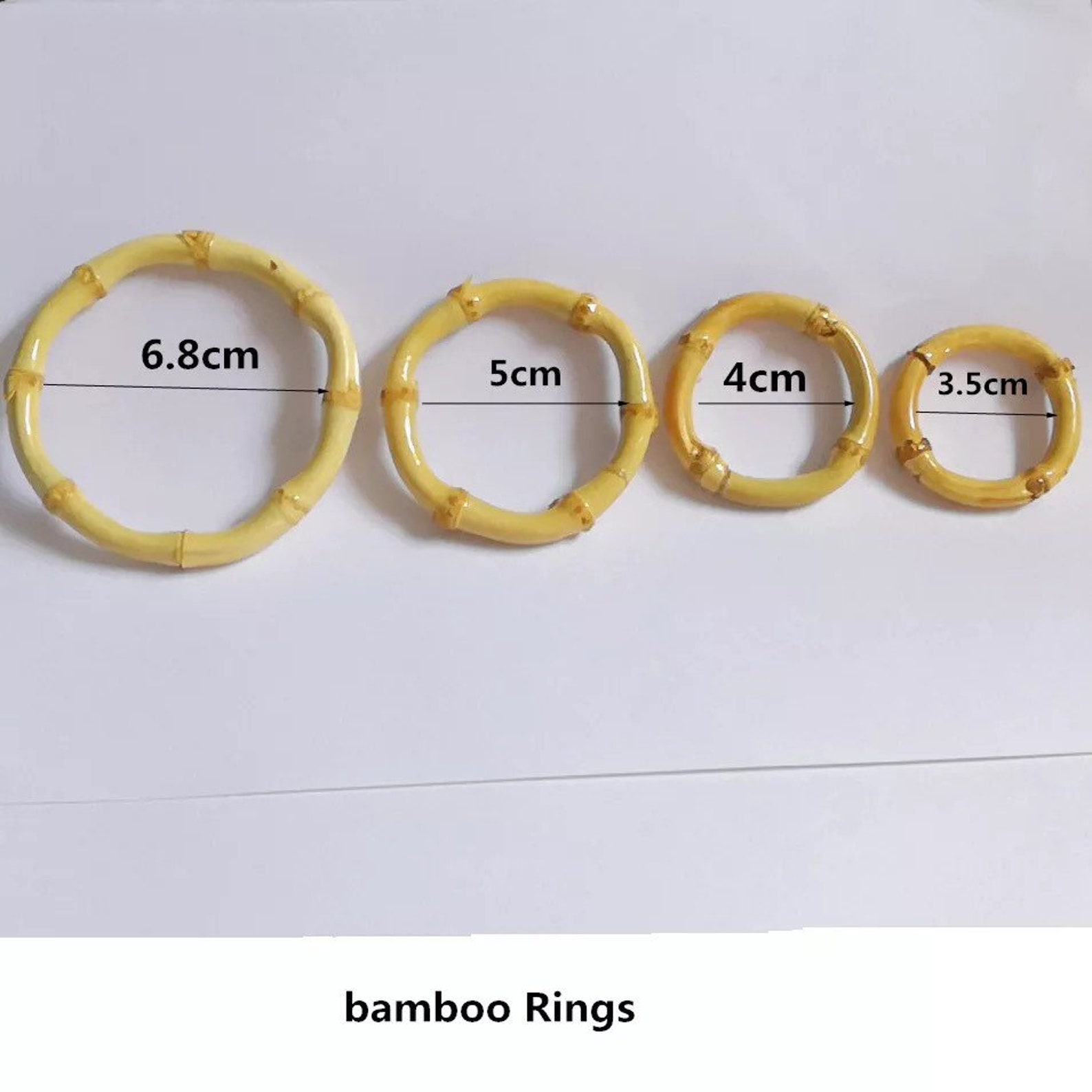 Natural Bamboo Rings 3-18cm Wood Bag Handles Macrame Craft - Etsy Australia