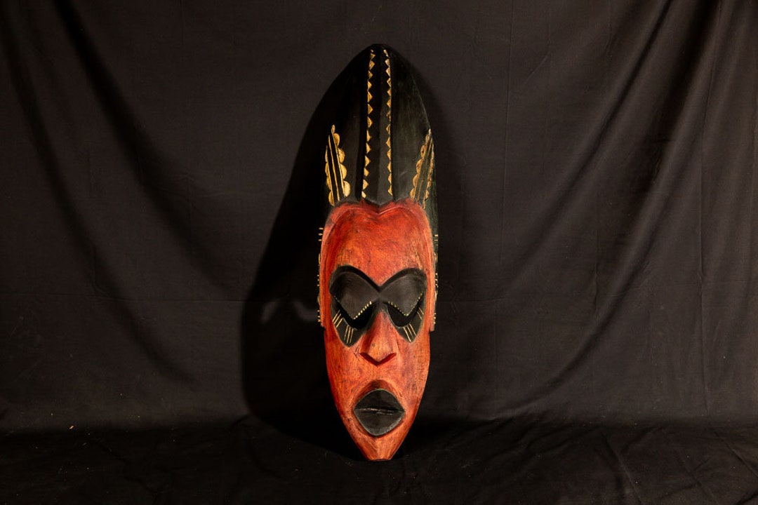 Handmade African Mask / 1970's / Carved and Painted / Tribal Art From ...