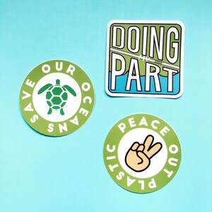 Save Our Oceans Sticker | Sea Turtles 3x3" Matte | Great for Water ...