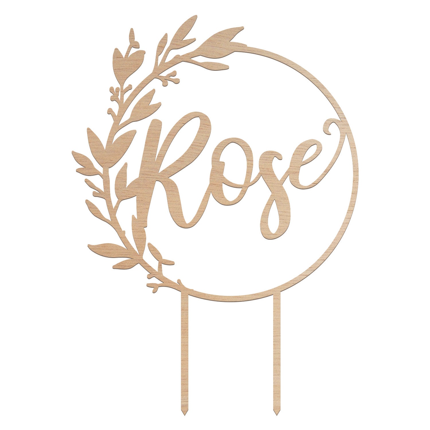 Cake topper mariage personnalisé Cercle floral cake topper - Etsy 日本