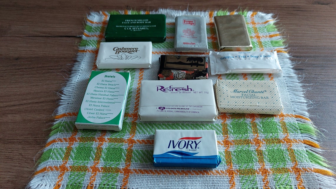 Vintage Hotel Soaps - Set of 10, Vintage Hotel Mini Soap Bars, Vintage ...