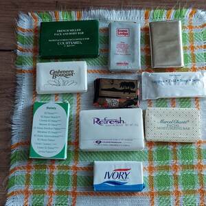 Vintage Hotel Soaps - Set of 10, Vintage Hotel Mini Soap Bars, Vintage ...