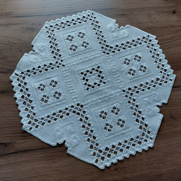 Hardanger Doily - Etsy
