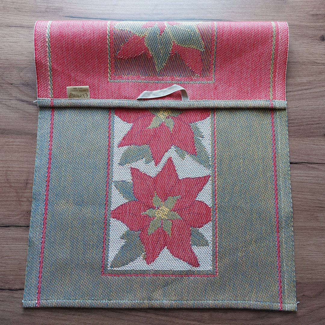 Vintage Sweden Ekelund Woven Cotton Tea Towel, Dish Towel, Kitchen ...