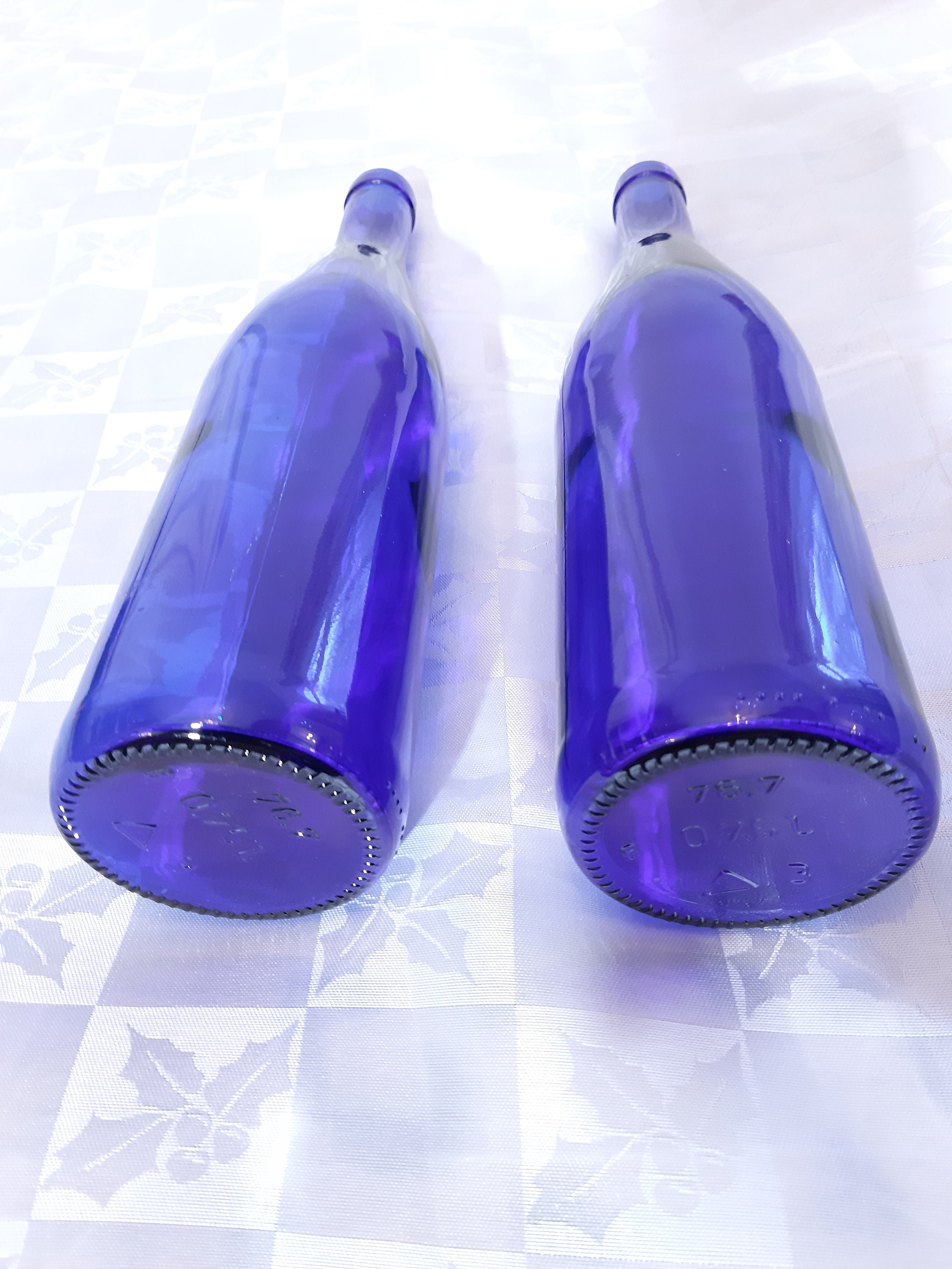 Vintage Retro Aqua Blue Bottles Set of 2 Blue Bottles Bottles - Etsy