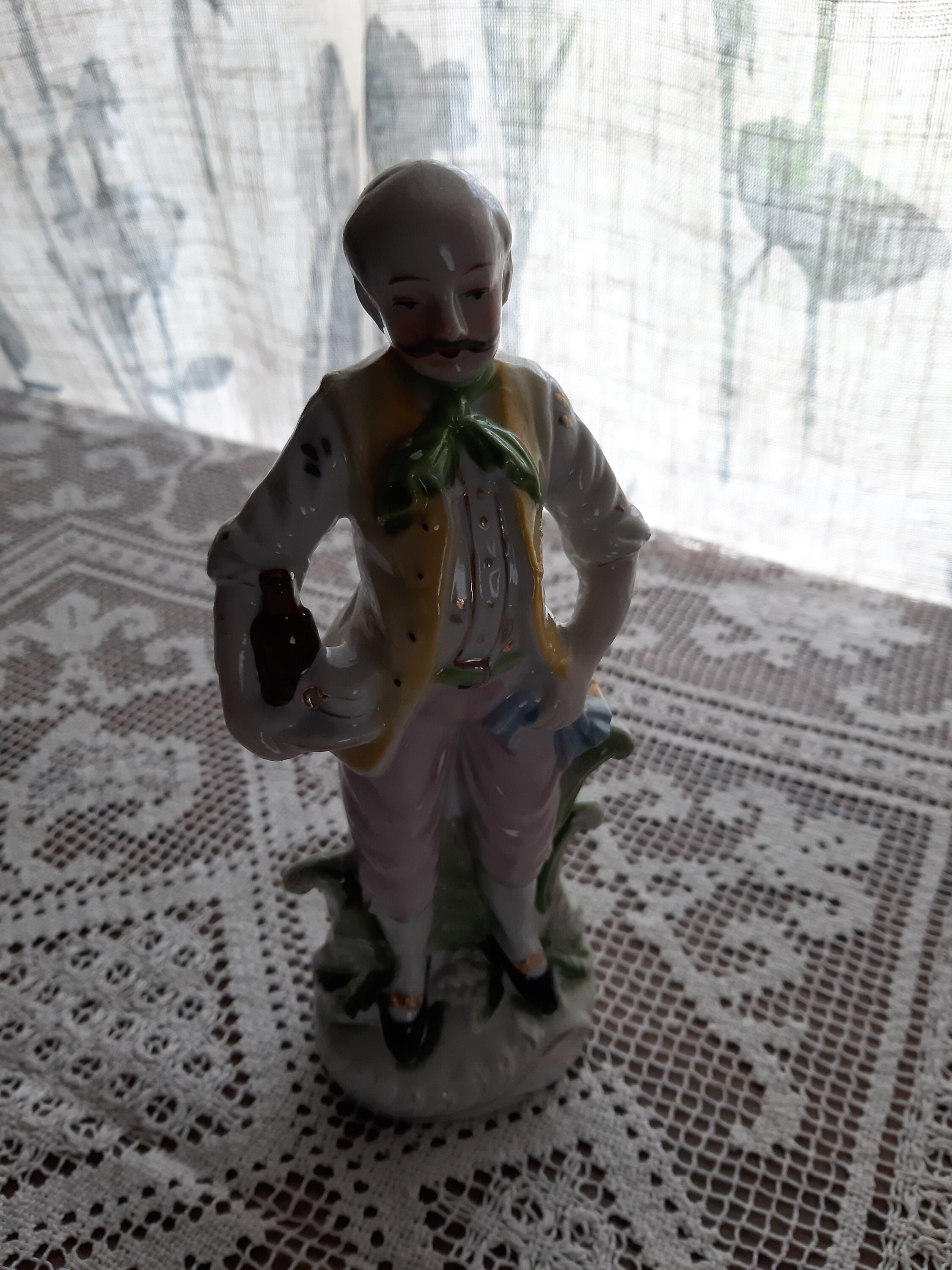 Vintage Porcelain Waiter Figure, Vintage Import Porcelain Waiter ...