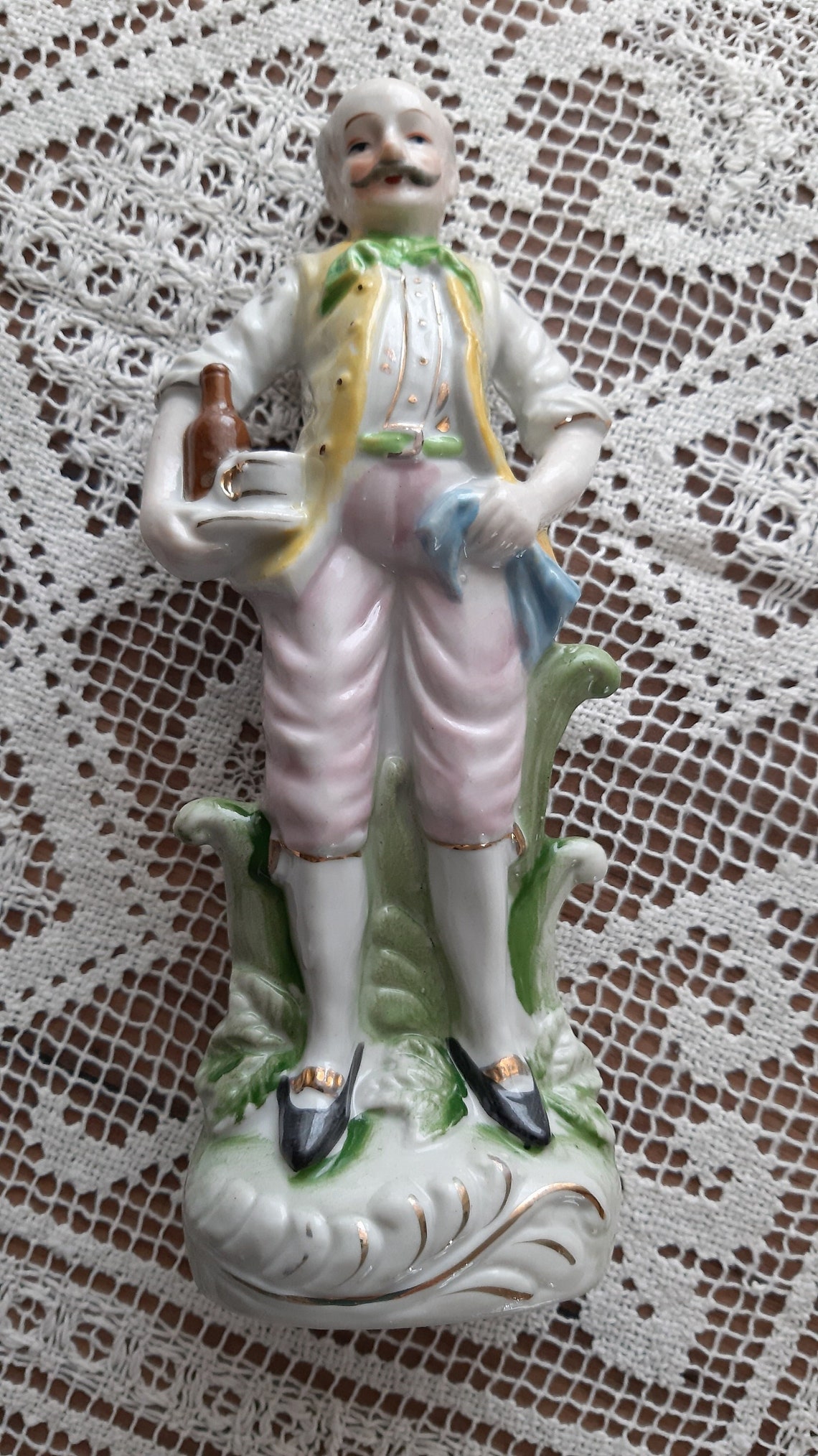 Vintage Porcelain Waiter Figure, Vintage Import Porcelain Waiter ...
