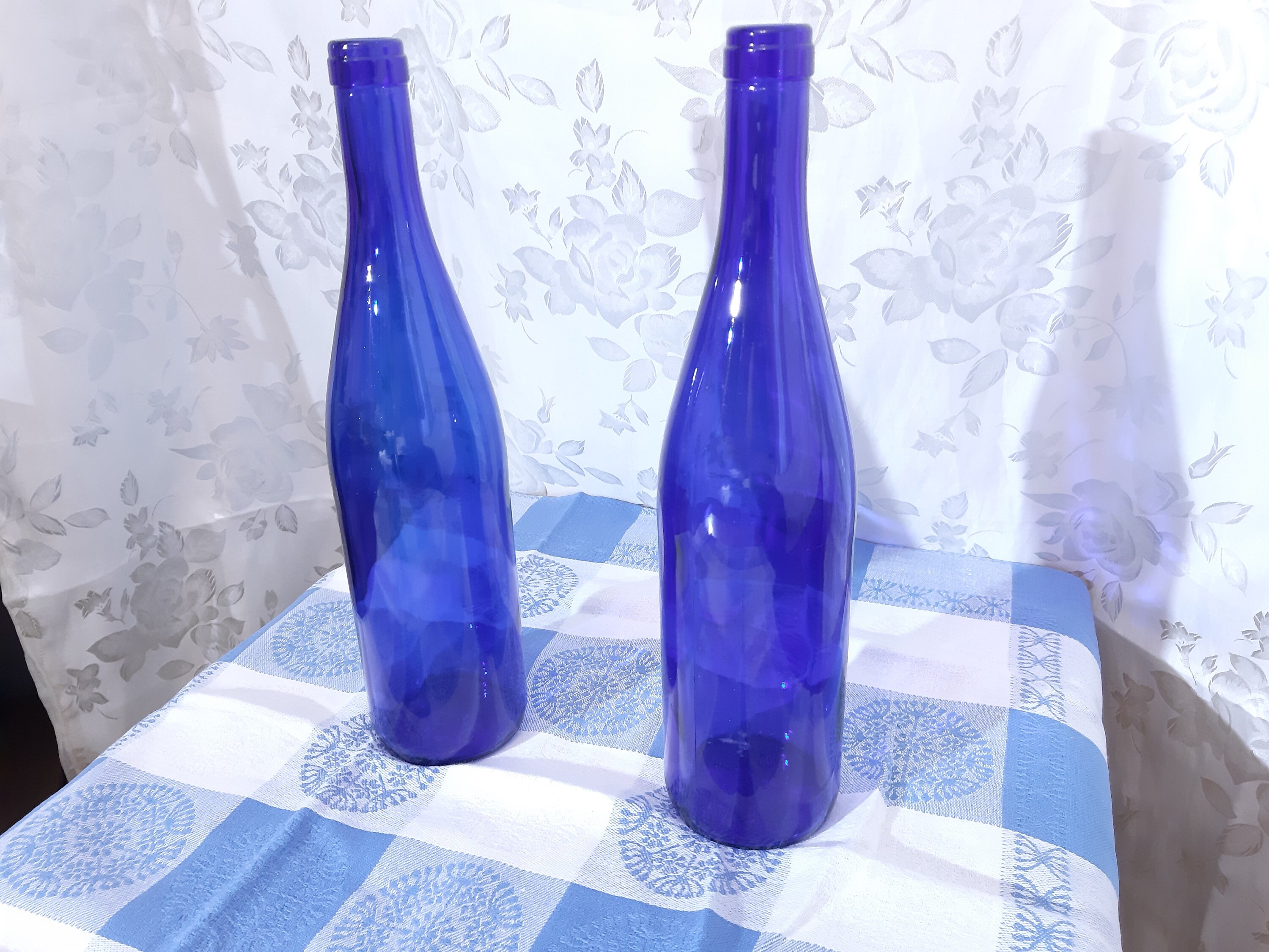 Vintage Retro Aqua Blue Bottles Set of 2 Blue Bottles Bottles - Etsy