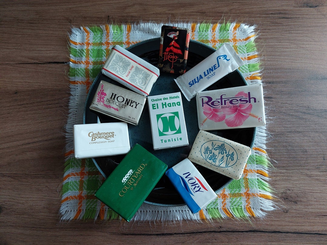 Vintage Hotel Soaps - Set of 10, Vintage Hotel Mini Soap Bars, Vintage ...