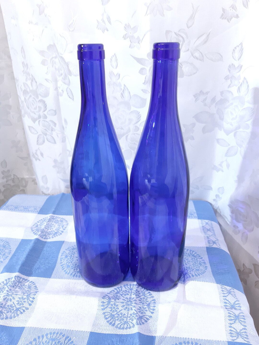 Vintage Retro Aqua Blue Bottles Set of 2 Blue Bottles Bottles - Etsy