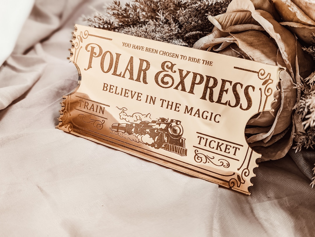 Polar Express Train Golden Ticket Keepsake Christmas Gift - Etsy