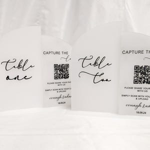 Table Number With Menu Wedding Acrylic Table Decorations Seating Plan ...