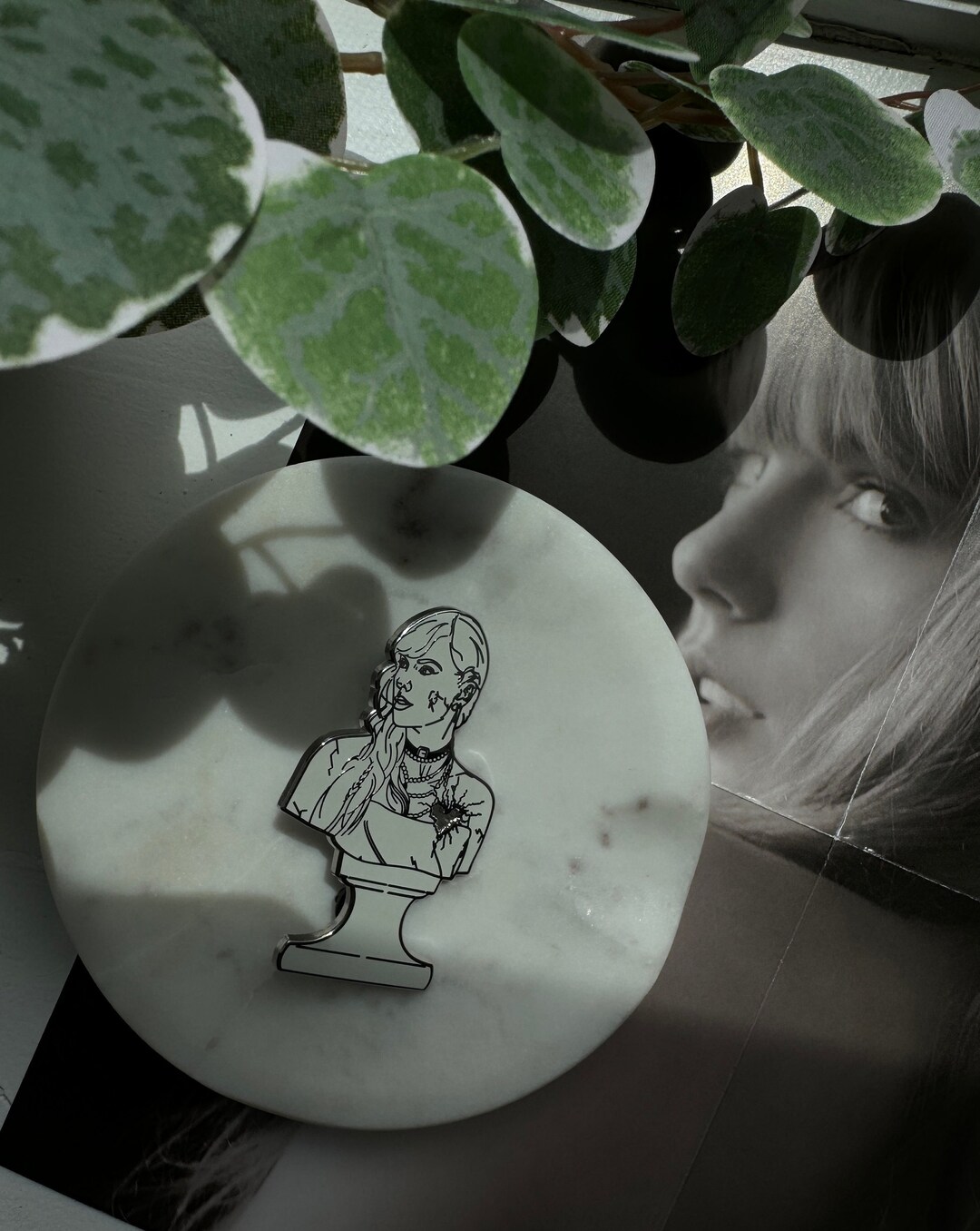 Even Statues Crumble If They're Made to Wait Enamel Pin // the Tortured ...